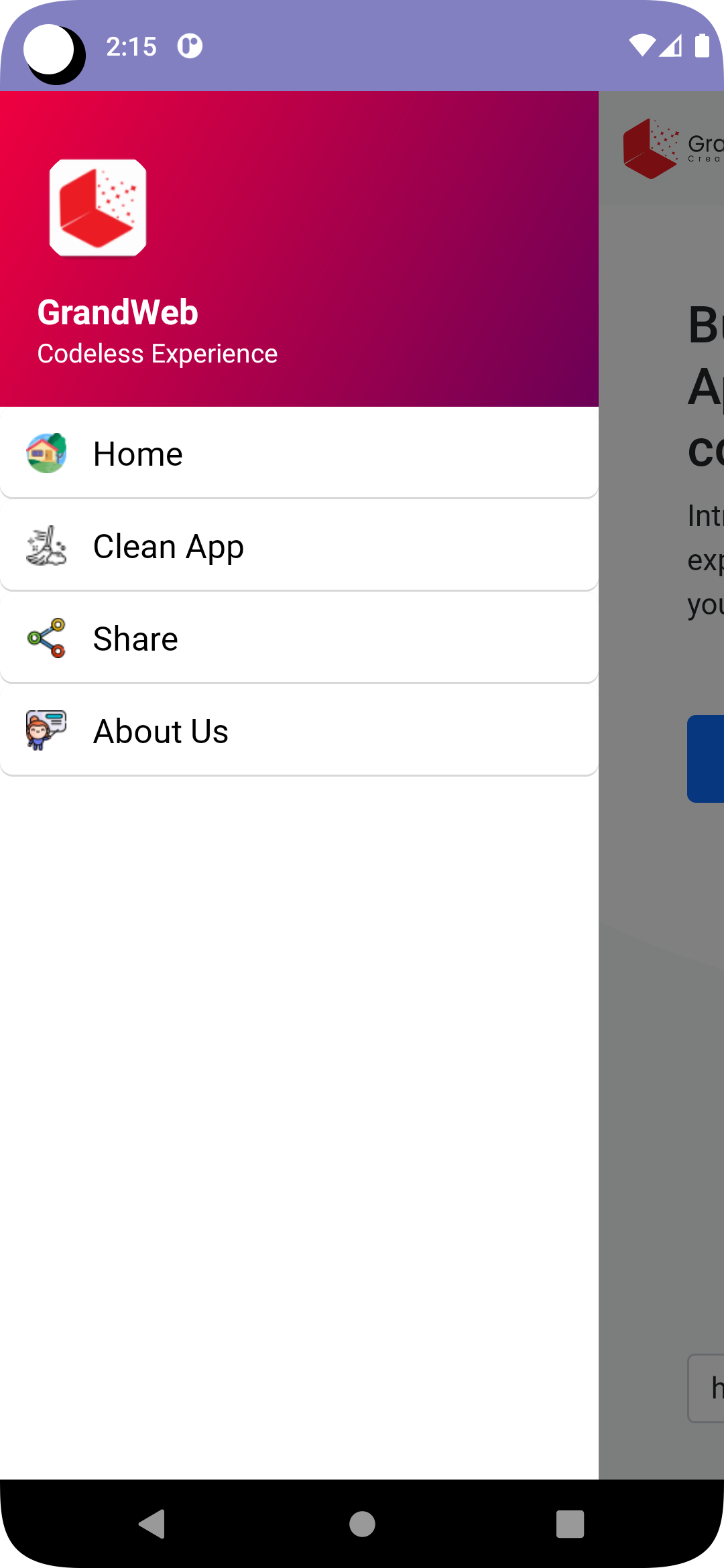 GrandWeb - Codeless WebView rich-features remote config by GrandSources
