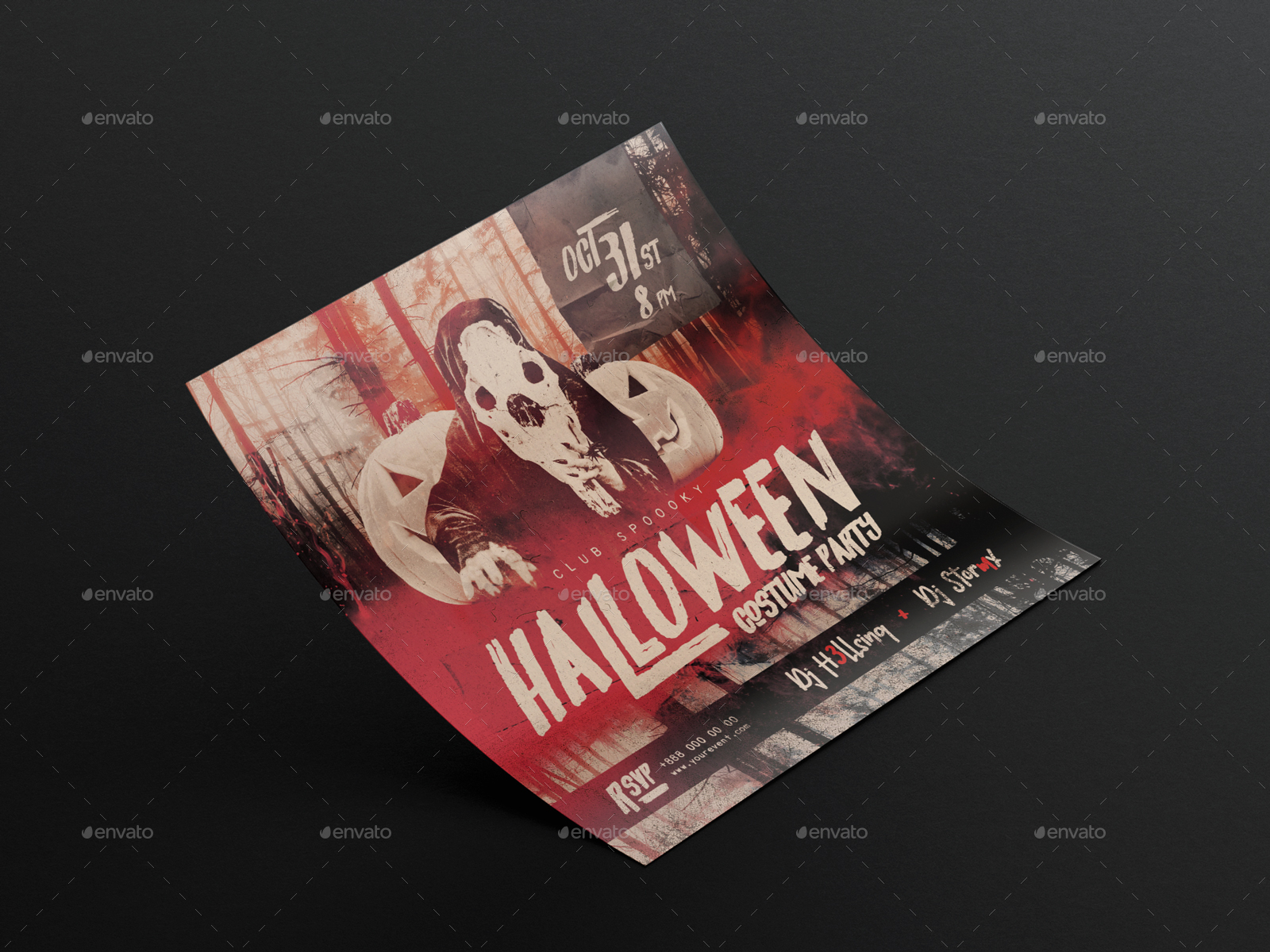 Halloween Flyer, Print Templates | GraphicRiver