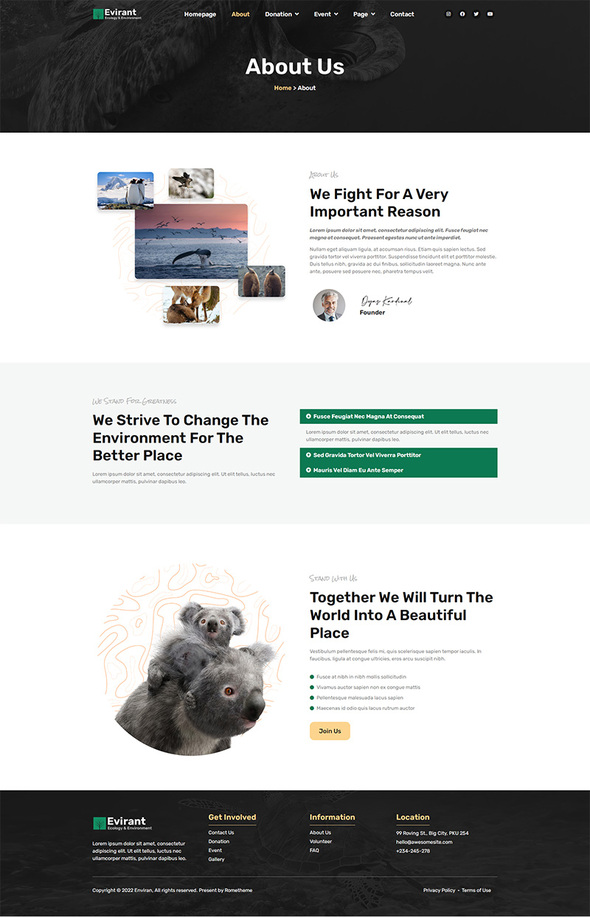 Envirant - Ecology and Environment Elementor Pro Template Kit by Rometheme