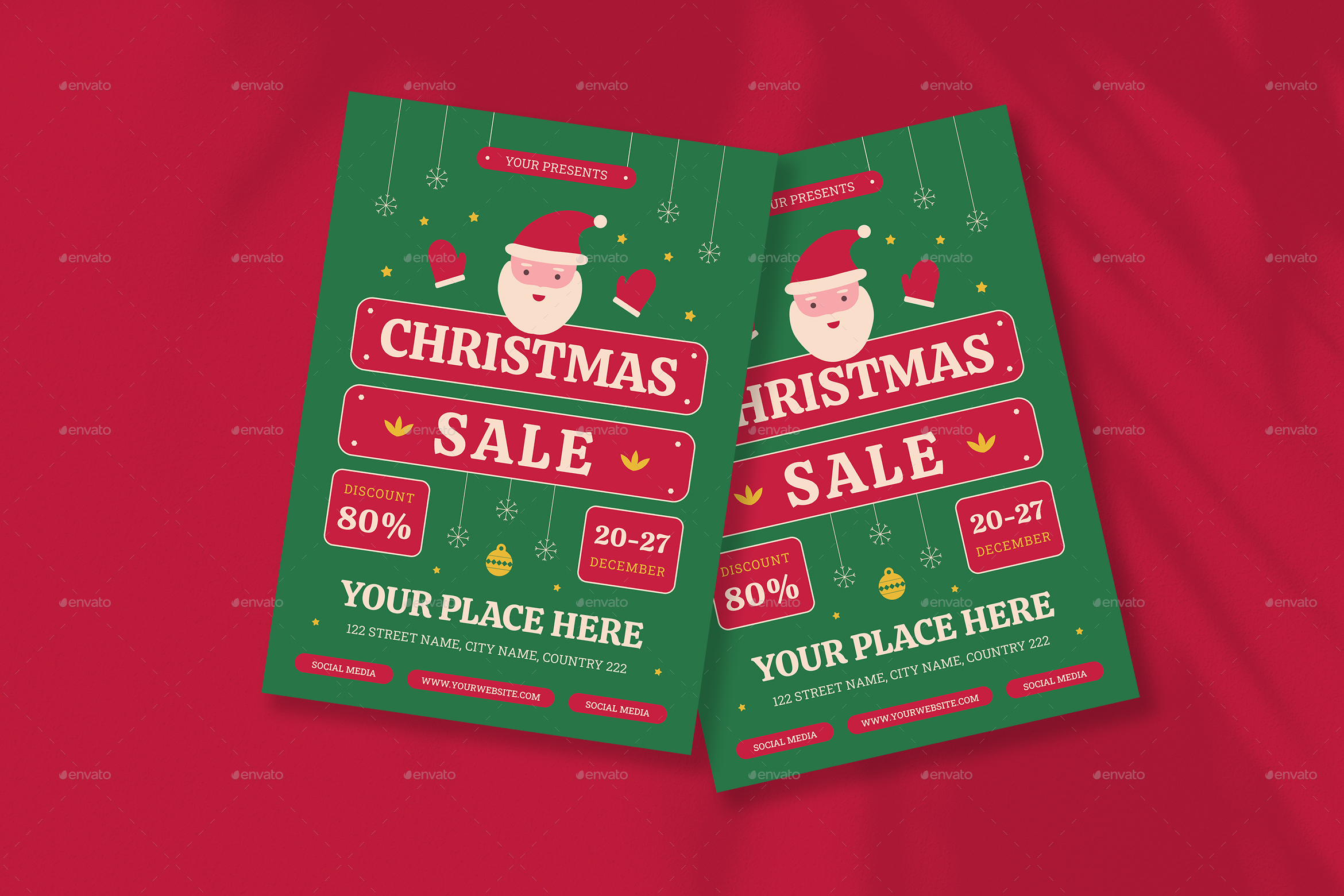 Christmas Sale Flyer, Print Templates | GraphicRiver