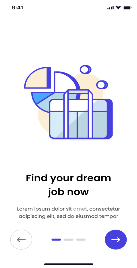 Jobile App ANDROID + IOS + FIGMA | UI Kit | Flutter | Online Job Finder App by FlutterVision