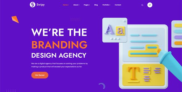 Swipy - Creative Agency WordPress Theme by rs-theme | ThemeForest