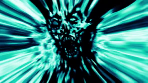 Cruel Zombie Blue Background, Motion Graphics | VideoHive