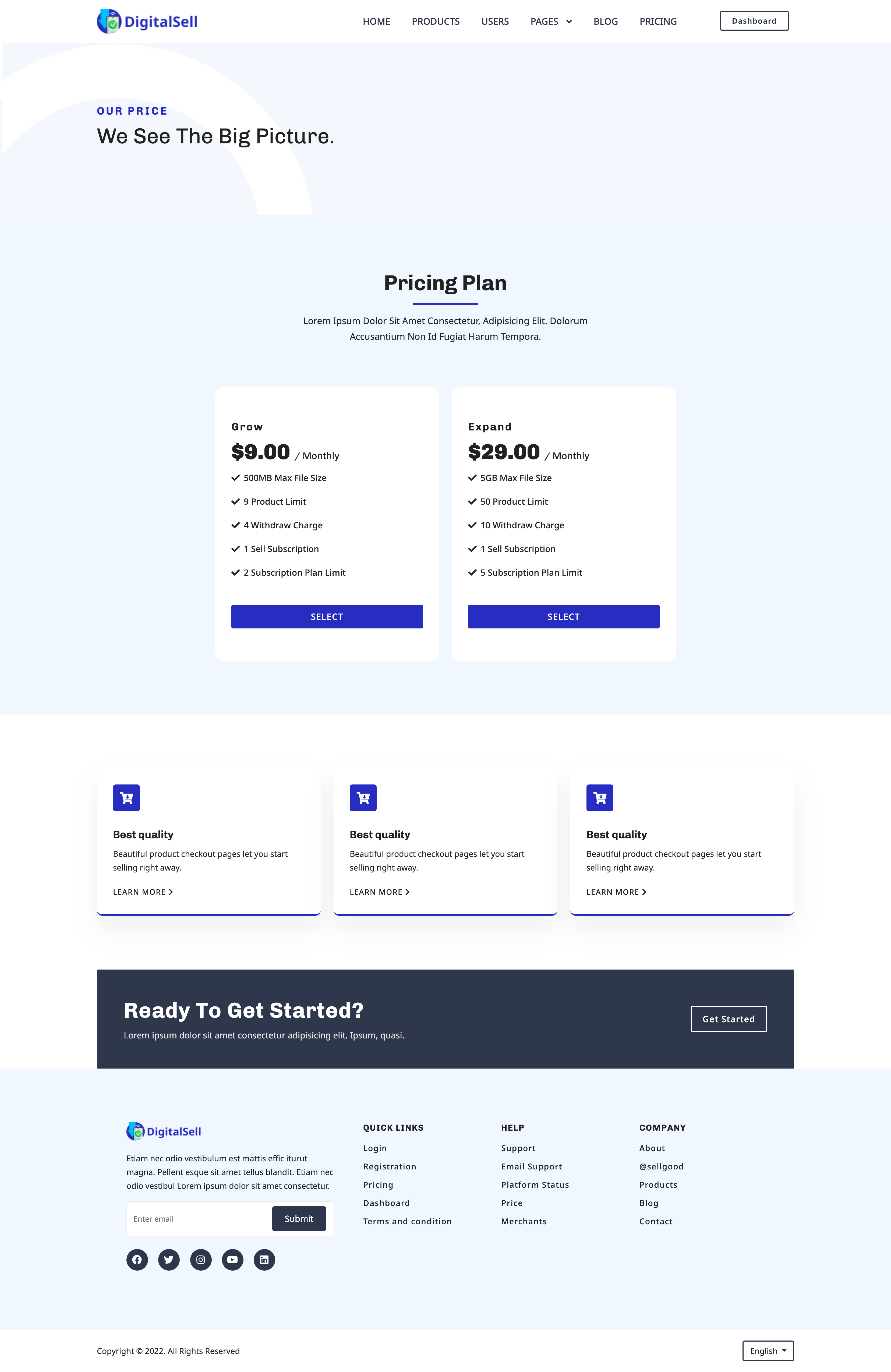DigitalSell- Digital Product And Subscription Selling Platform (SAAS ...