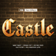 Castle 3D Editable Text Effect PSD Mockup Template, Add-ons | GraphicRiver