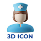 3D Icon Illustration Pack - Medical - Vol.01 - Hospital & Clinic, Icons