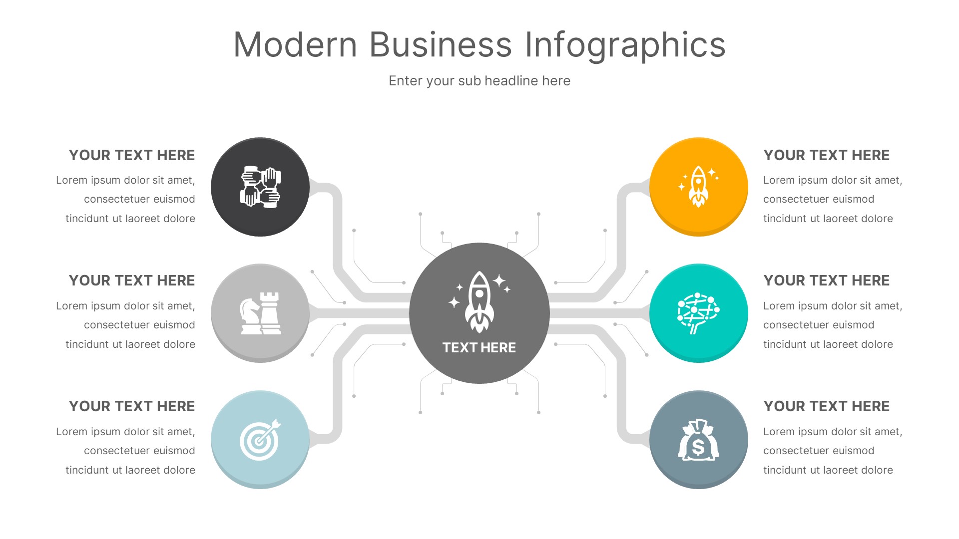 Modern Business Infographics Powerpoint Template, Presentation Templates