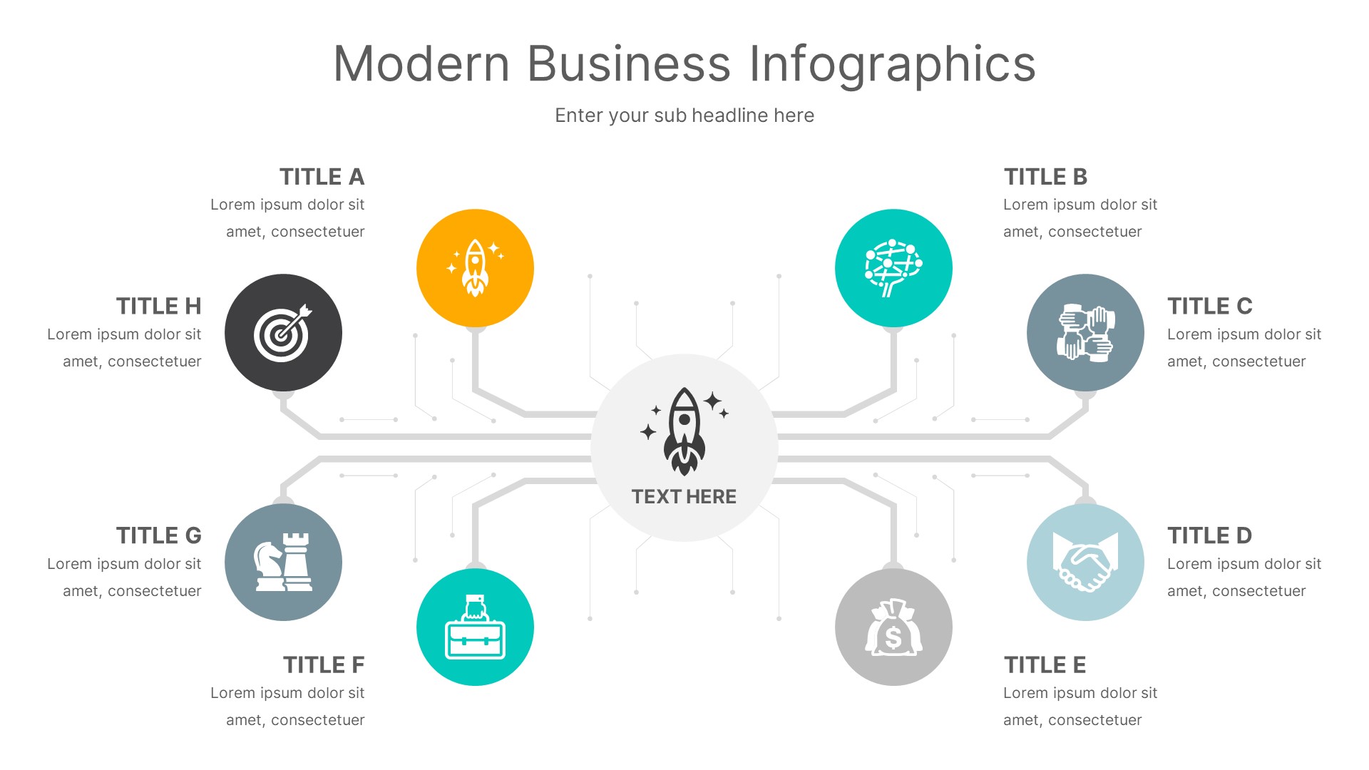 Modern Business Infographics Powerpoint Template, Presentation Templates