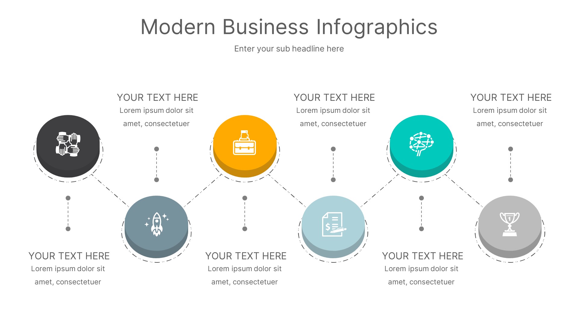 Modern Business Infographics Powerpoint Template, Presentation Templates