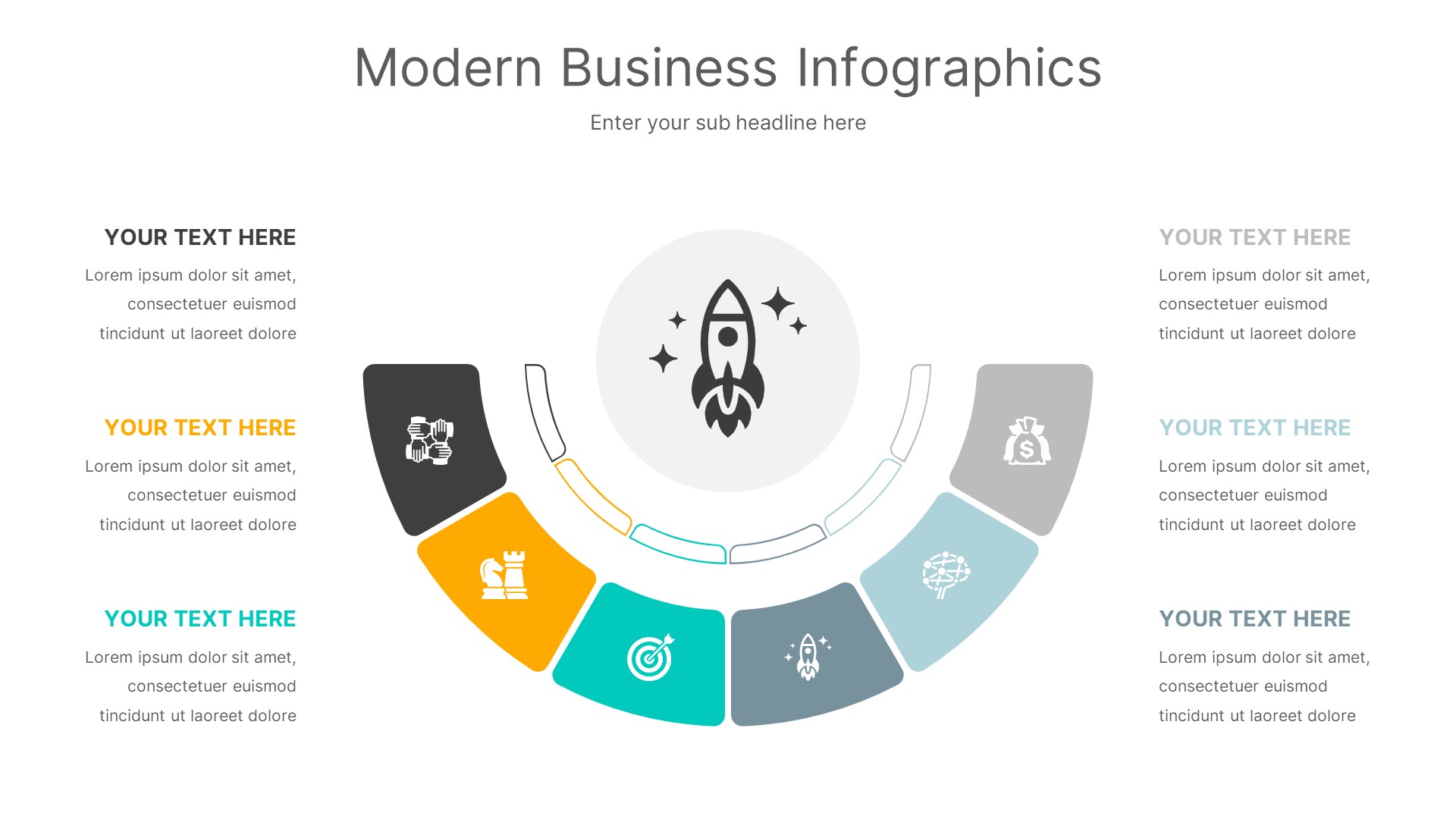 Modern Business Infographics Powerpoint Template, Presentation Templates