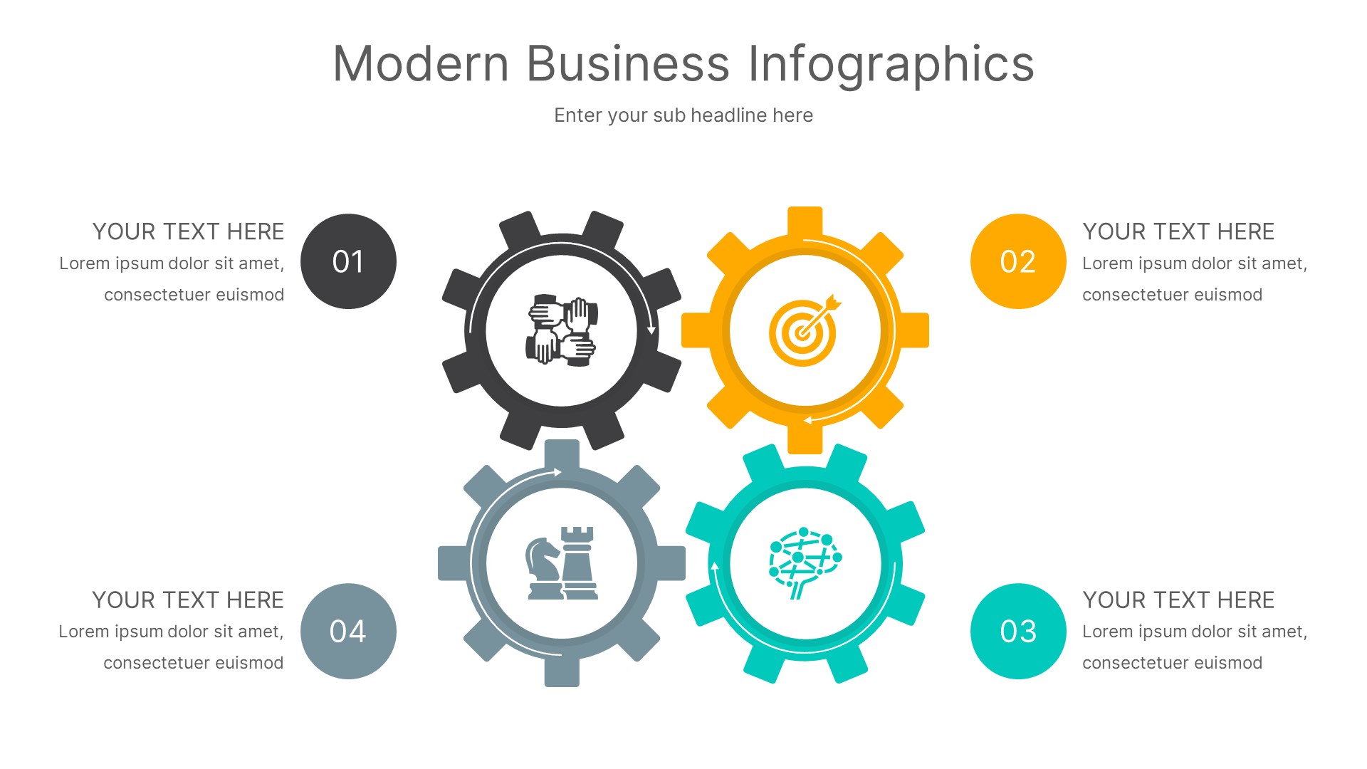 Modern Business Infographics Powerpoint Template, Presentation Templates