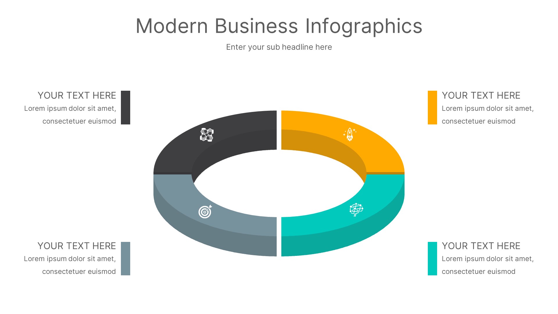 Modern Business Infographics Powerpoint Template, Presentation Templates