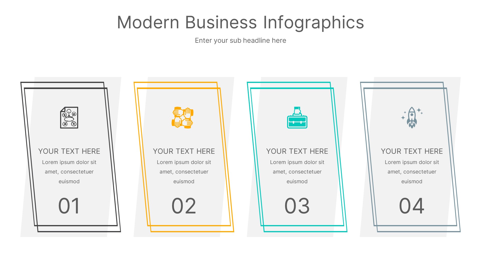 Modern Business Infographics Powerpoint Template, Presentation Templates