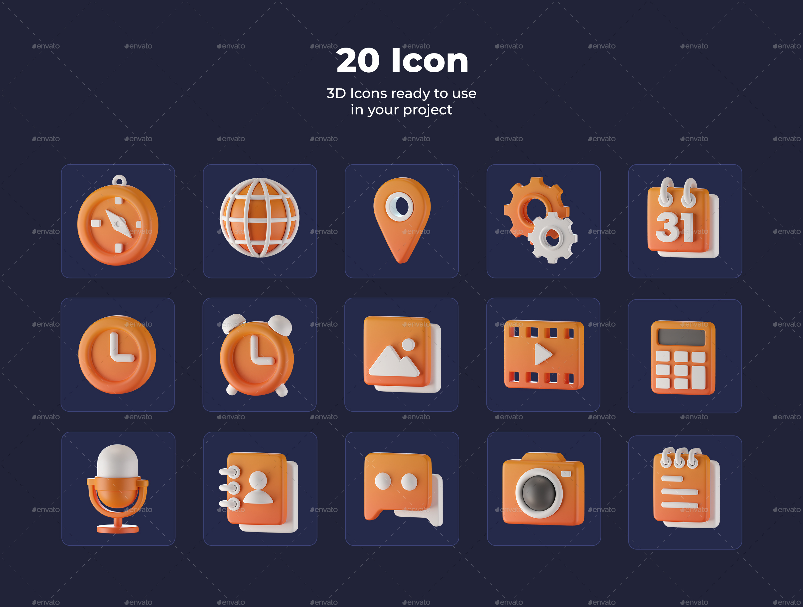 User Interface 3D Icon, Icons | GraphicRiver