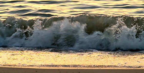 Slow Motion Sunset Wave - HD, Stock Footage | VideoHive