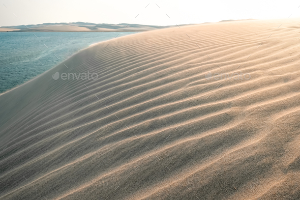 Golden sand dunes, Qatar, Middle East Stock Photo by popovamarina ...