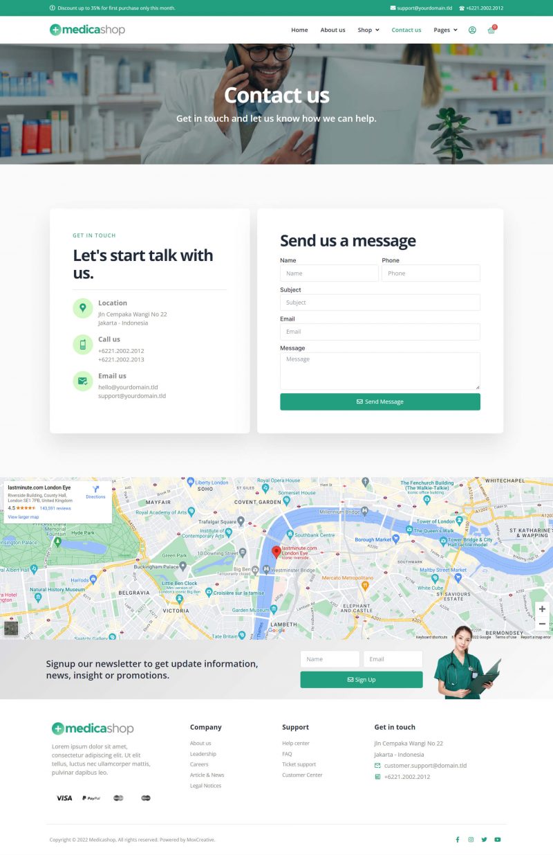 MedicaShop - Pharmacy & Medical Store Elementor Template Kit by moxcreative