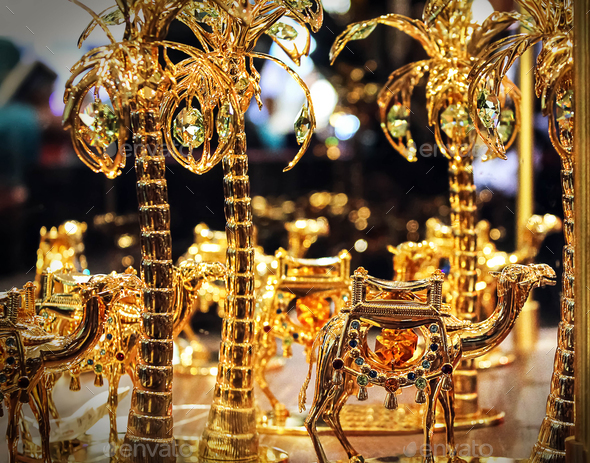 Beautiful Golden Camels Statuettes Stock Photo by albinasol777 | PhotoDune