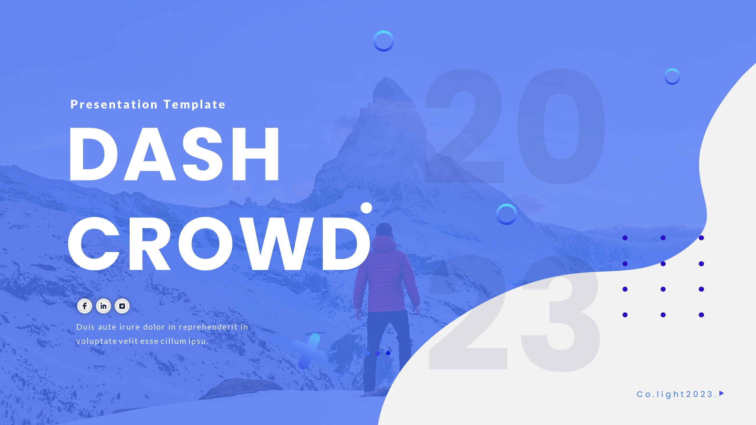 Dash Crowd - Modern Powerpoint Presentation Template, Presentation ...