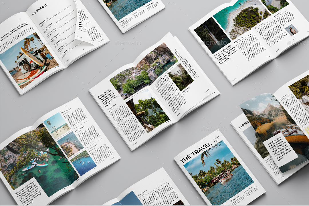 The Travel Magazine, Print Templates | GraphicRiver