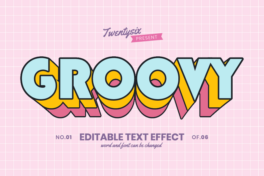 Retro Text Effects Styles for Illustrator, Add-ons | GraphicRiver