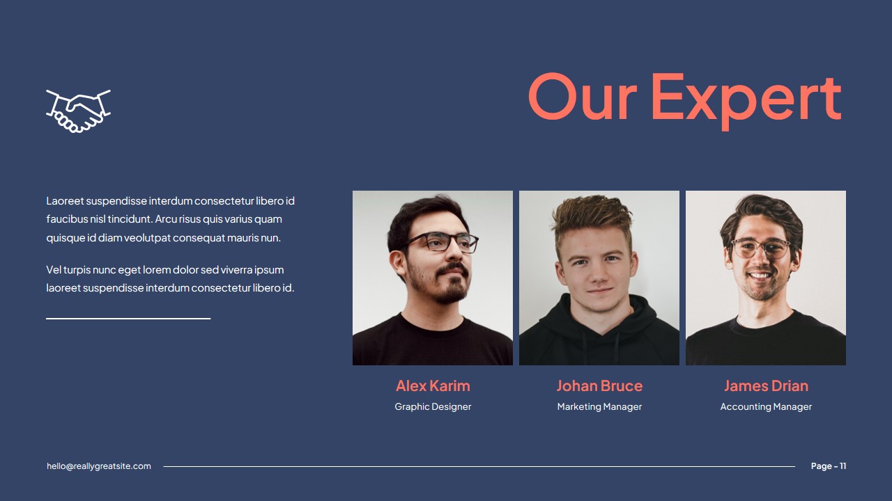 Dark Blue Red Company Profile Presentation, Presentation Templates