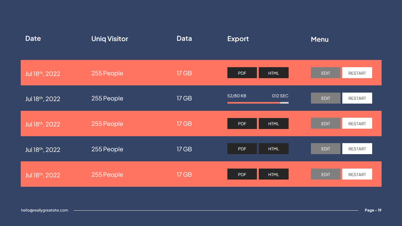 Dark Blue Red Company Profile Presentation, Presentation Templates
