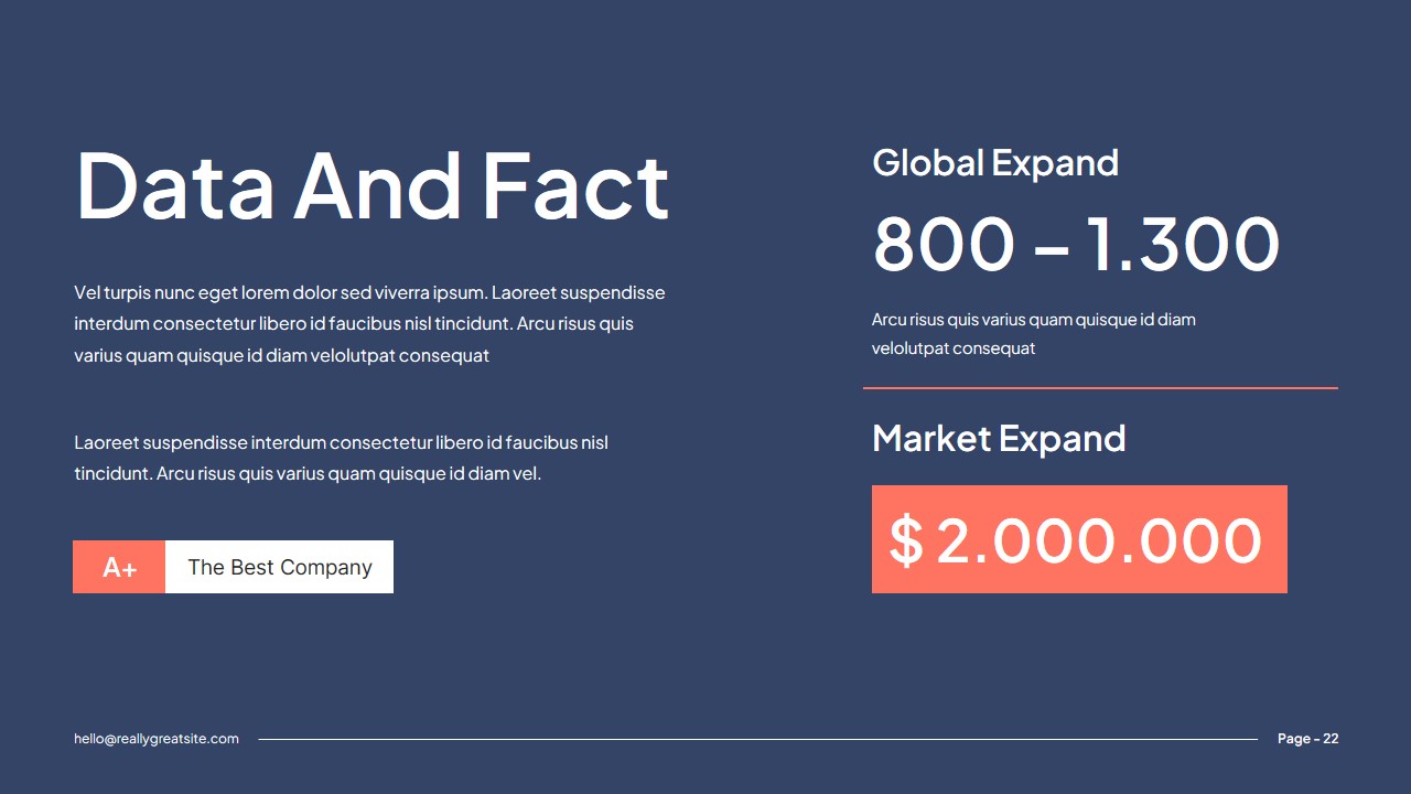 Dark Blue Red Company Profile Presentation, Presentation Templates