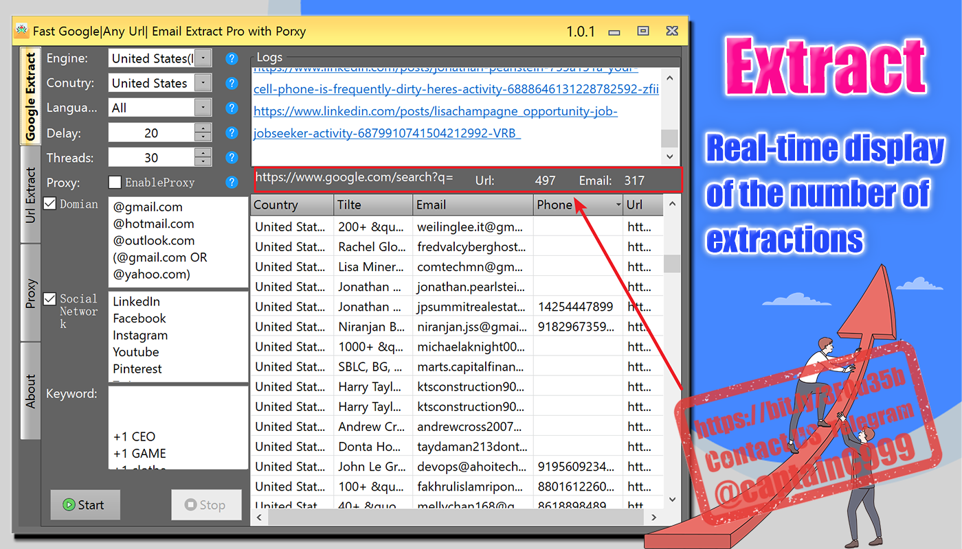 Fast Google Email|Phone Extract Pro by IonicStudio | CodeCanyon