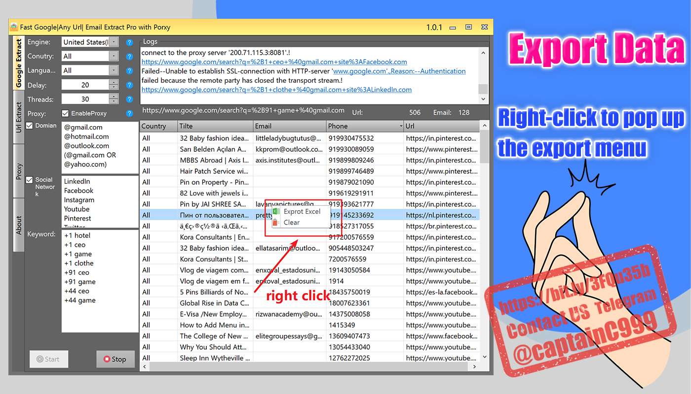 AllInOne Data Extract Pro-with Proxy by IonicStudio | CodeCanyon