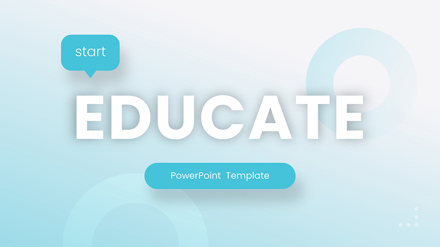 Online School - Education Powerpoint Template, Presentation Templates