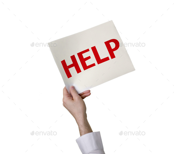 Hand holding help sign Stock Photo by ozaiachin | PhotoDune