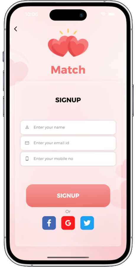 Dating App Template in Flutter | Match Making App Template | Match by camelcasetechnology