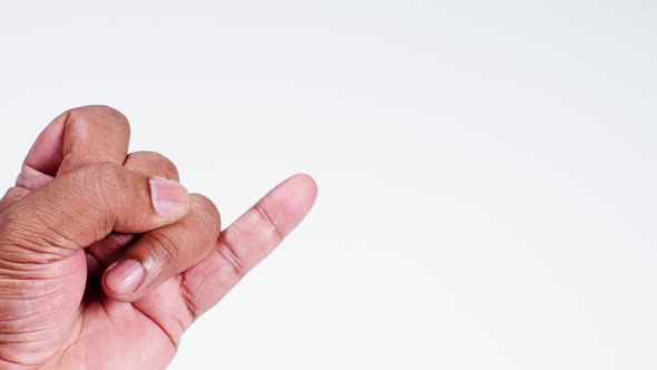 Hand Gesture Pinky Finger Wagging, Stock Footage | VideoHive