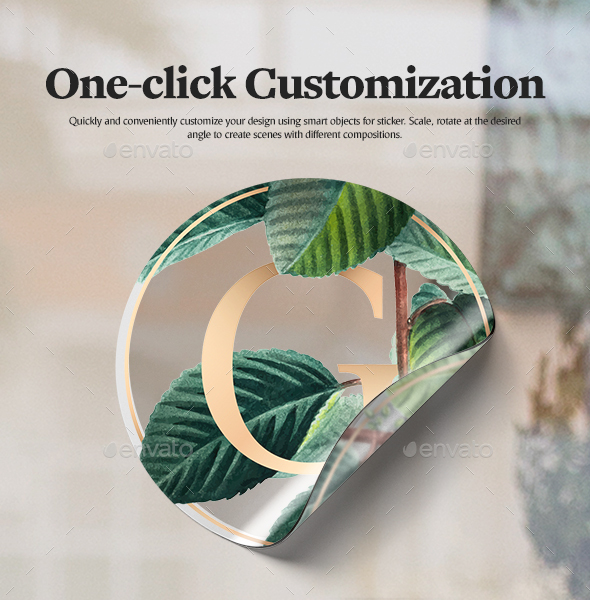 Transparent Sticker Mockup, Graphics | GraphicRiver