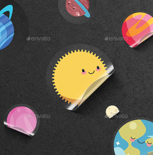 Transparent Sticker Mockup, Graphics | GraphicRiver