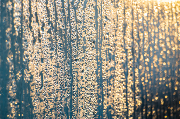 Texture of misted glass in winter. Stock Photo by Statuska | PhotoDune