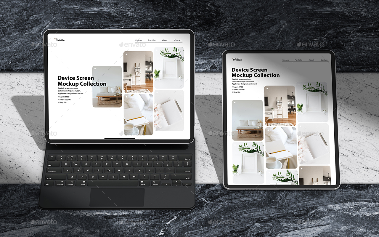 iPad Pro Device Screen Mockups, Graphics | GraphicRiver