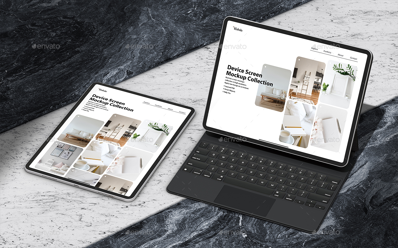 iPad Pro Device Screen Mockups, Graphics | GraphicRiver