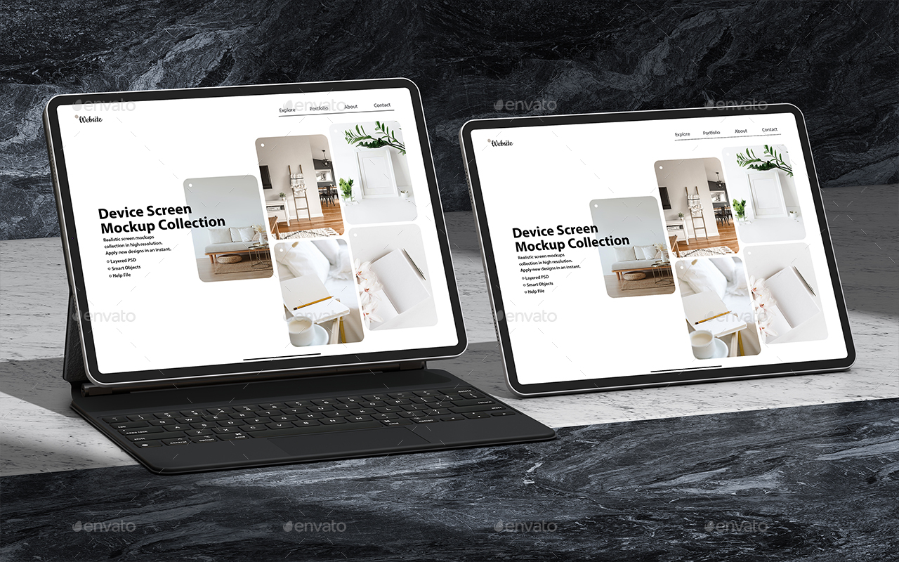 iPad Pro Device Screen Mockups, Graphics | GraphicRiver