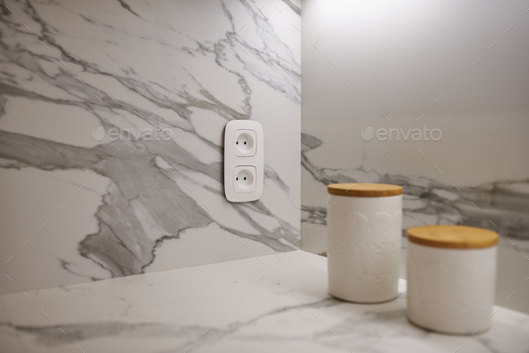 sockets in a modern bathroom Stock Photo by Sandsun | PhotoDune