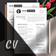 Clean Resume CV Template Ms Word Apple Pages, Print Templates ...