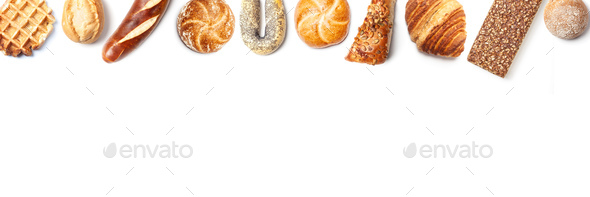 Border of bread varieties Stock Photo by MichaelJayBerlin | PhotoDune