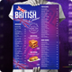 British Poster Food Menu Design, Print Templates | GraphicRiver