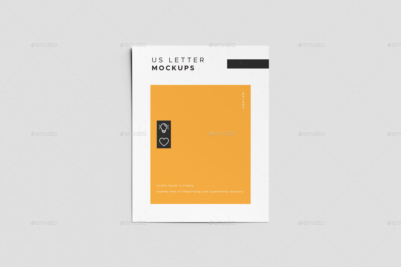 US Letter Flyer Mockup by AlkDesign | GraphicRiver