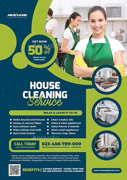 Cleaning Service, Print Templates | GraphicRiver