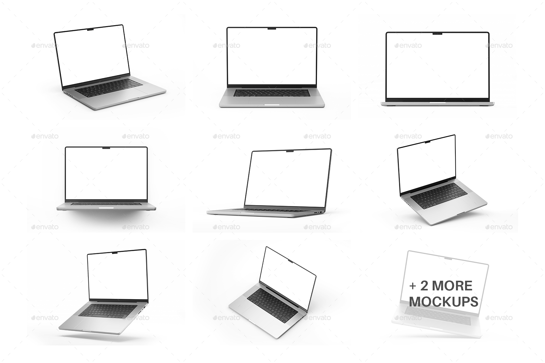 Macbook Pro 16 Inch Laptop PSD Mockup Set, Graphics | GraphicRiver