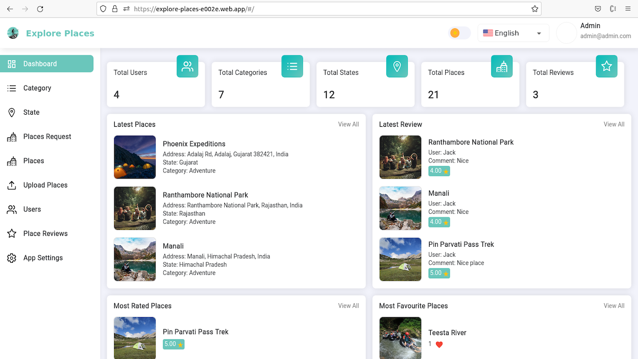 Explore Places - Flutter Places App with Firebase Backend | Place App ...
