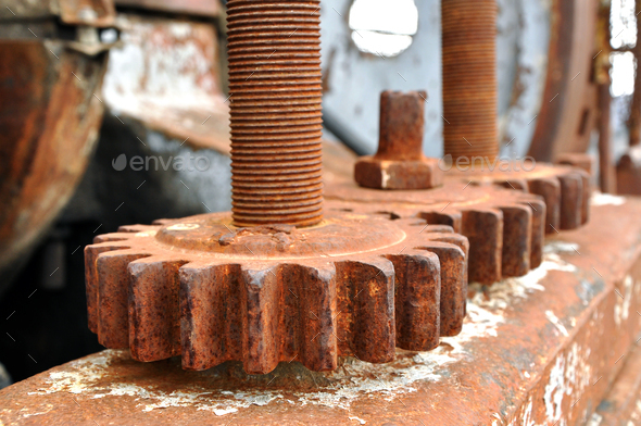 Rusty spur wheel Stock Photo by salajean | PhotoDune