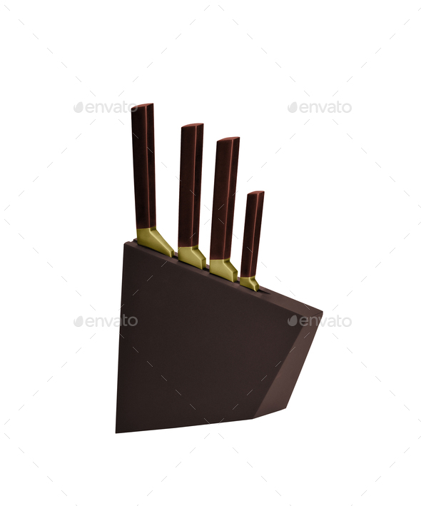 Knife set isolated on white background Stock Photo by ozaiachin | PhotoDune